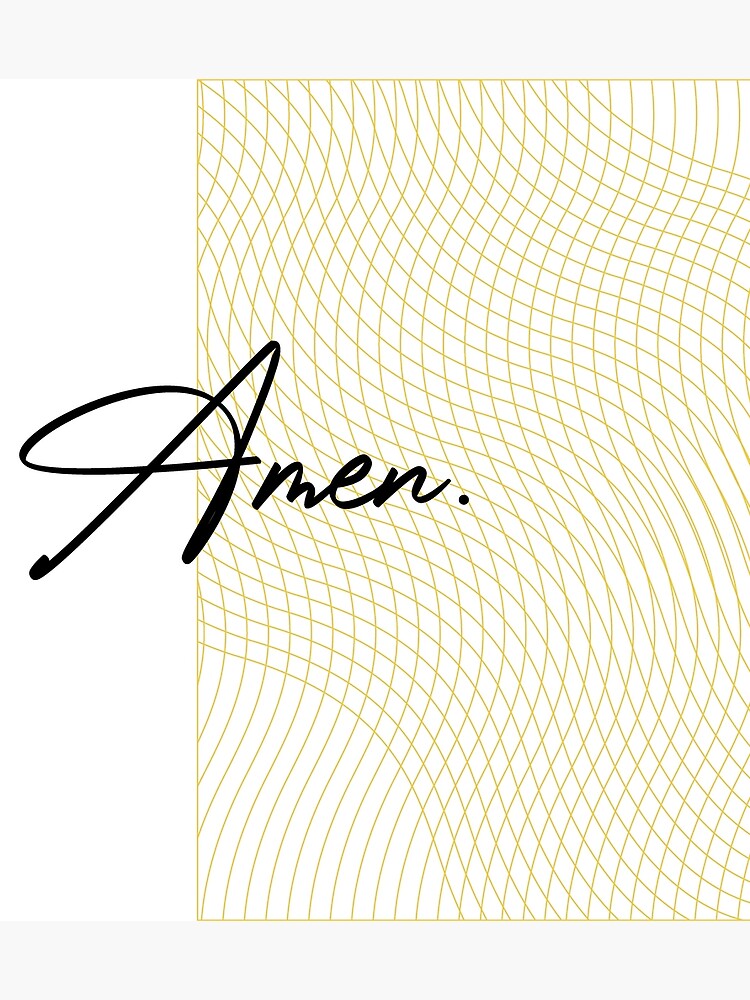 "Amen" Poster for Sale by PraiseCulture | Redbubble