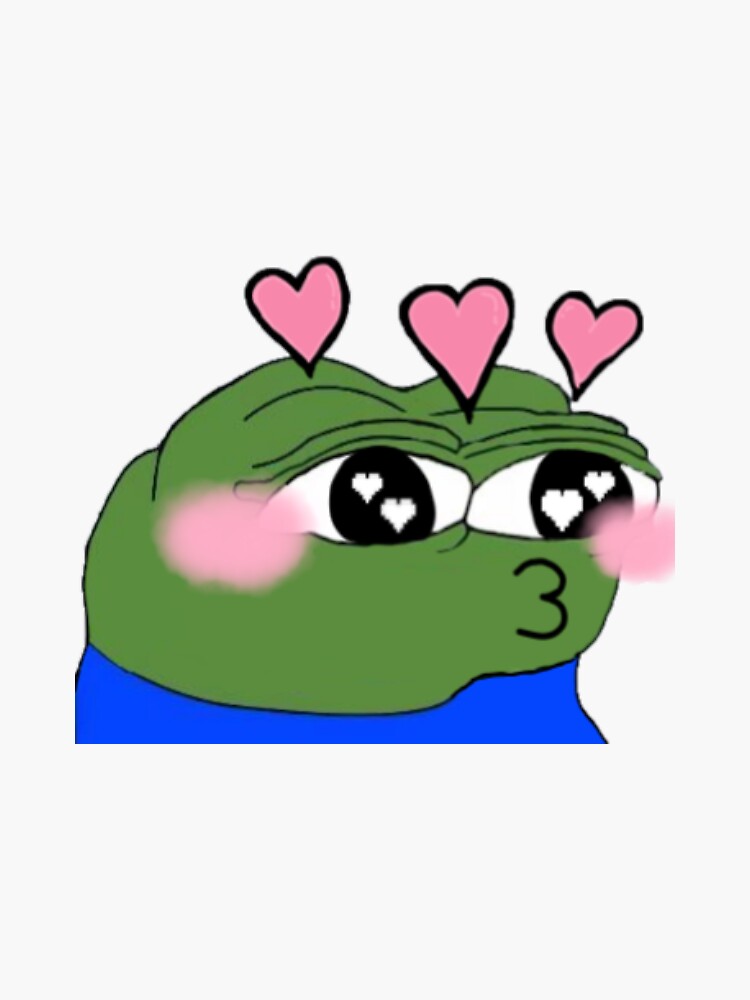 "cute peepo kiss" Sticker by Fuenini | Redbubble