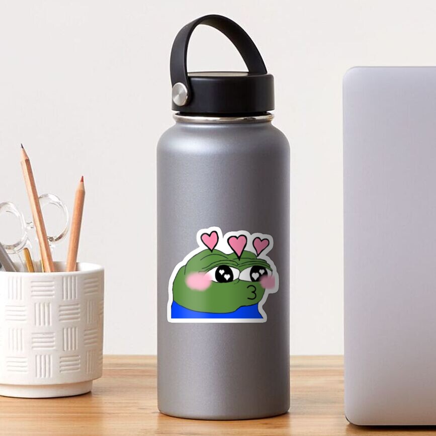 "cute peepo kiss" Sticker by Fuenini | Redbubble