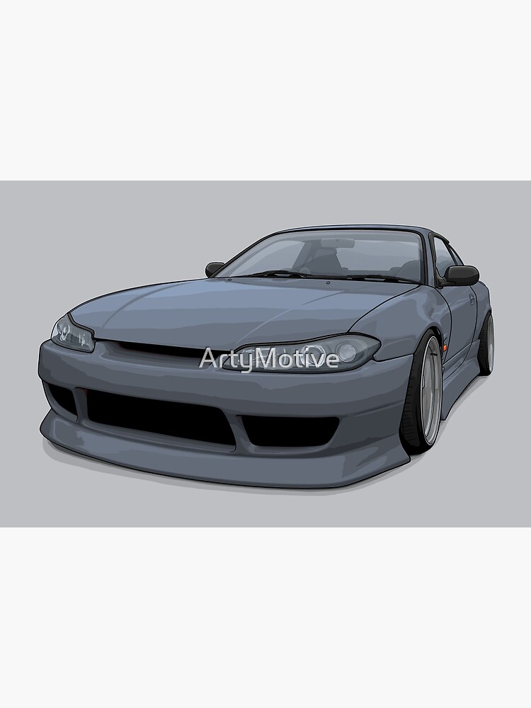 "S15 Silvia Spec-r (Grey) " Poster for Sale by ArtyMotive | Redbubble