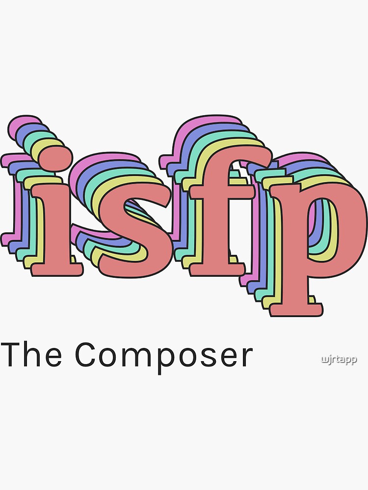 "3D Colourful Personality Type ISFP, The Composer" Sticker for Sale by ...