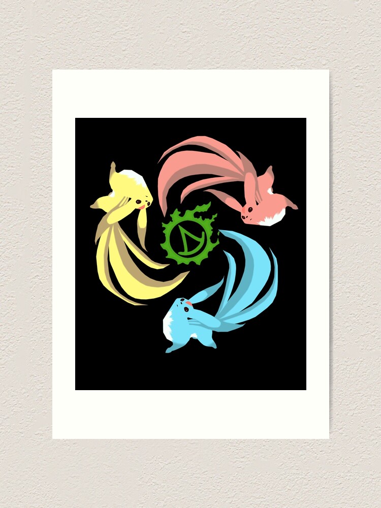 "FFXIV Summoner - Carbuncles" Art Print for Sale by twitchleah | Redbubble