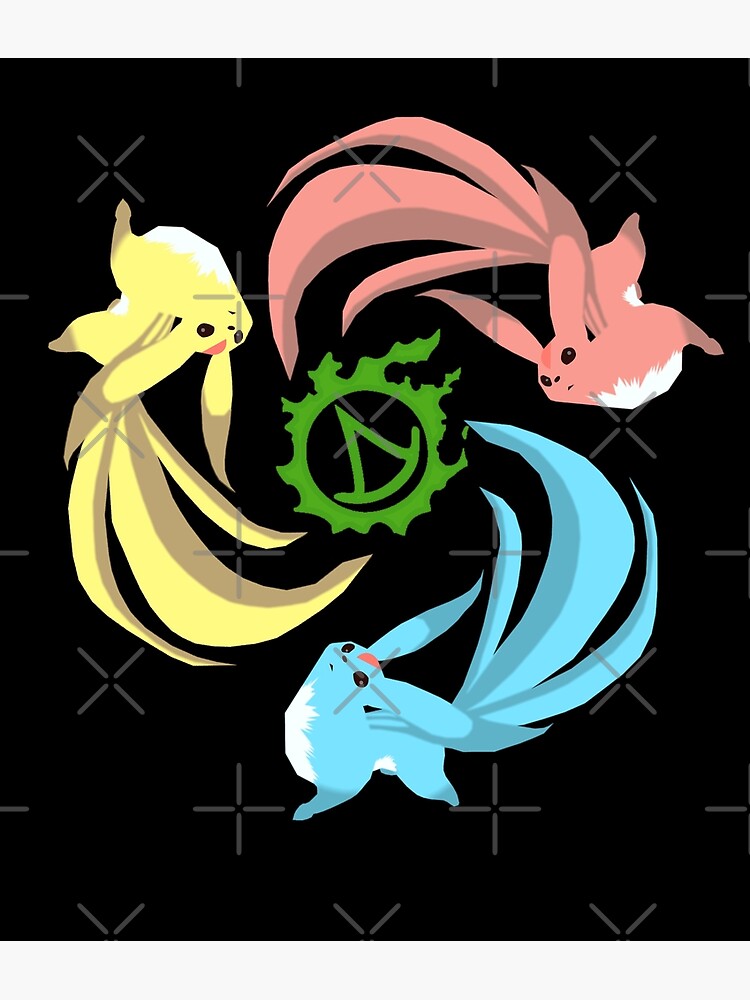 "FFXIV Summoner - Carbuncles" Art Print for Sale by twitchleah | Redbubble