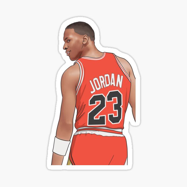 "Michael Jordan - 23" Sticker for Sale by SergeantSwagger | Redbubble