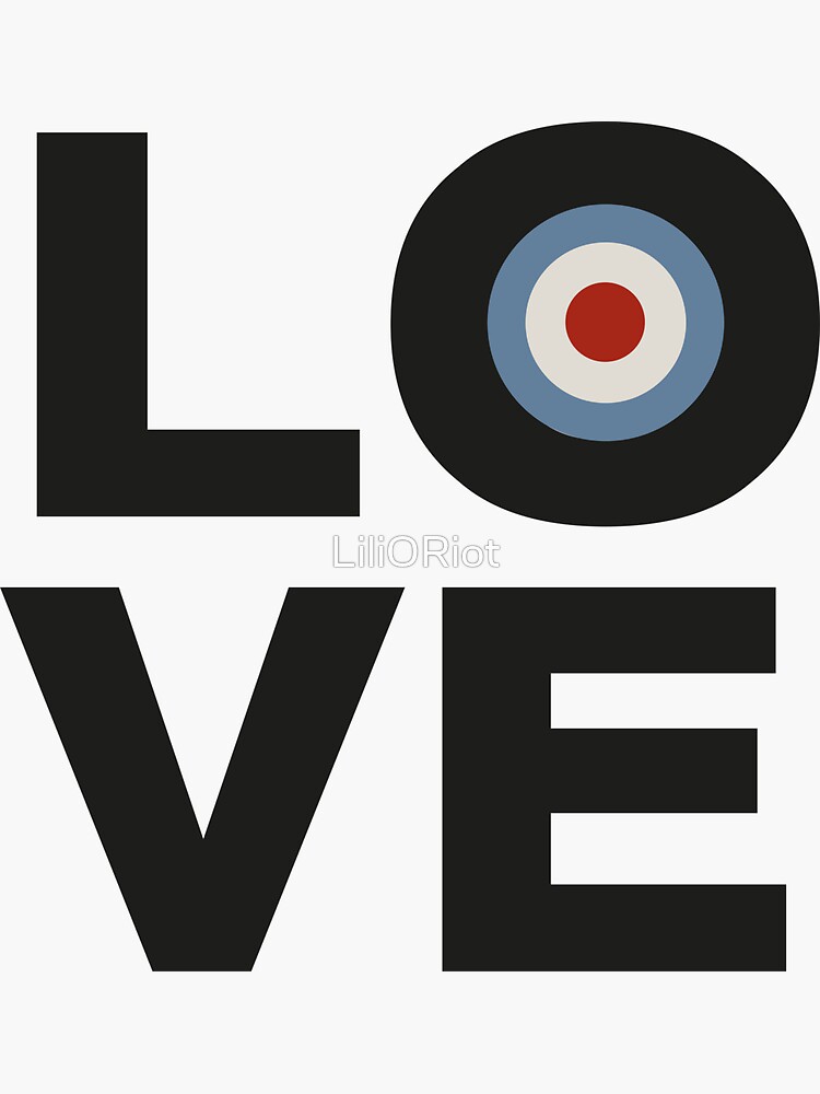 "Mod Love" Sticker for Sale by LiliORiot | Redbubble