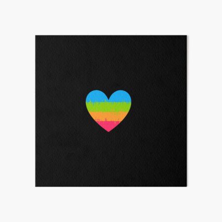 "Panromantic Heart " Art Board Print for Sale by SkeletalReigns | Redbubble