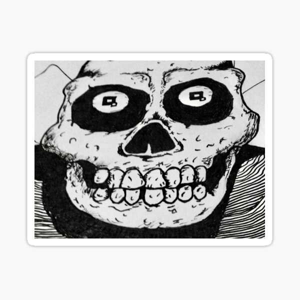 "Skully" Sticker by delvisjr | Redbubble