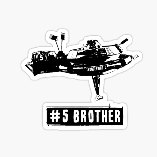 "#5 Brother - Thunderbird 5" Sticker by kleeboy | Redbubble