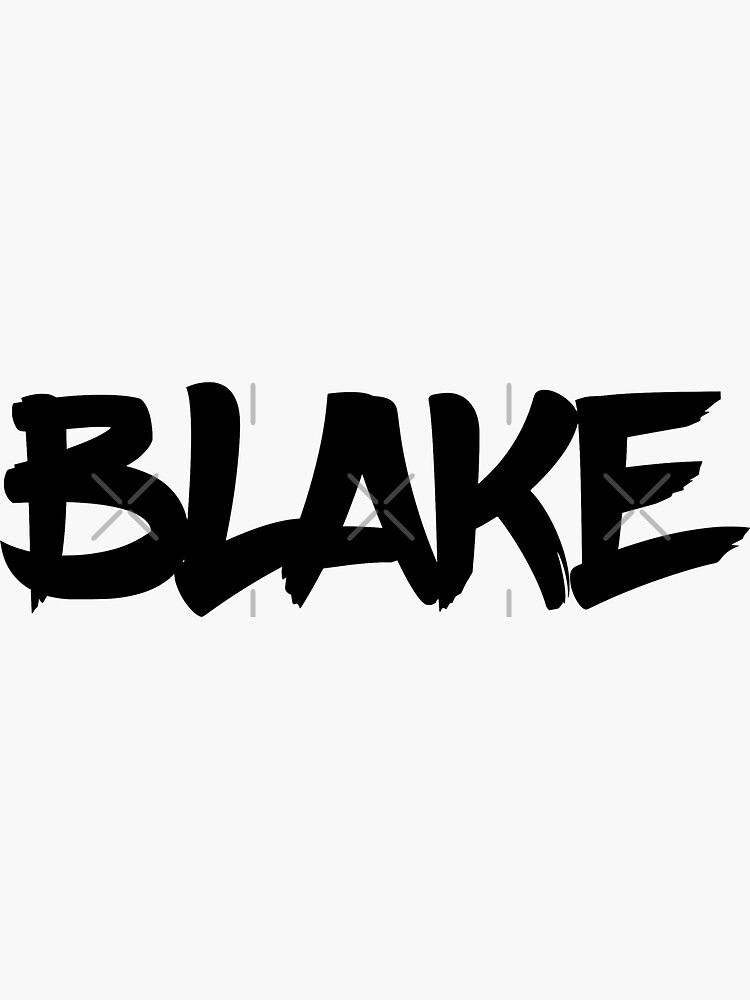 "BLAKE " Sticker by NightHeda | Redbubble