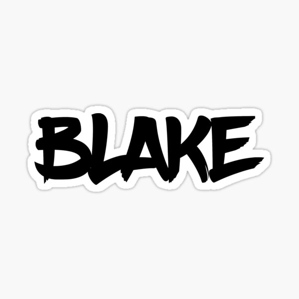 "BLAKE " Sticker by NightHeda | Redbubble