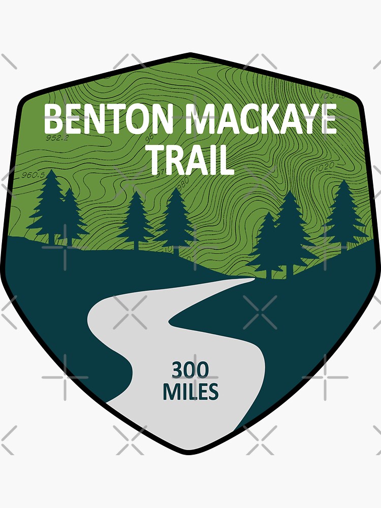 "Benton MacKaye Trail" Sticker by esskay | Redbubble