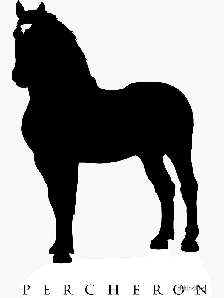 "Percheron" Sticker for Sale by dtkindling | Redbubble
