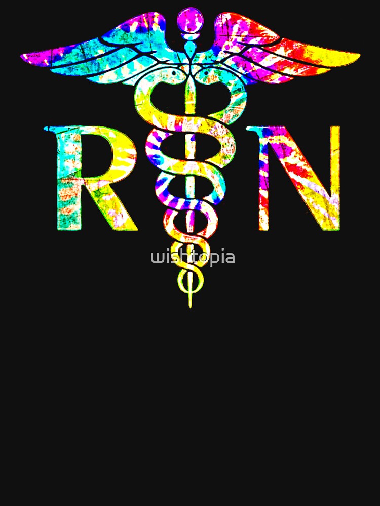 "Lovely RN Registered Nurse Tie Dye" T-shirt for Sale by wishtopia ...
