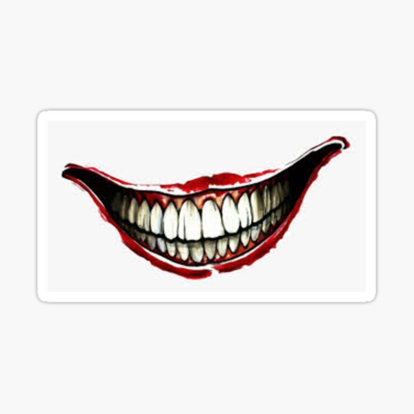 "Joker Mask" Sticker by razorhead | Redbubble