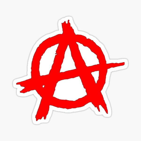 "Anarchy symbol" Sticker for Sale by EZ2love | Redbubble
