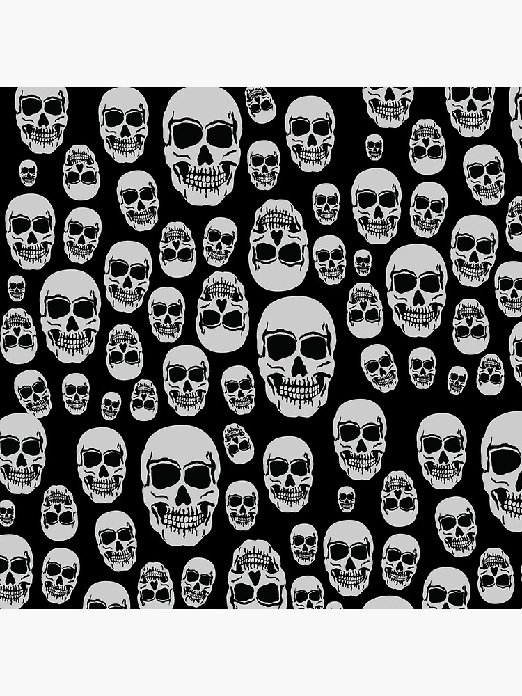 "Wall Of Skulls" Sticker by lunaelizabeth | Redbubble
