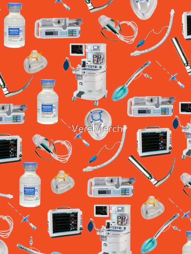 "Tools of the Trade ORANGE Anesthesia / Anaesthesia" iPhone Case for ...