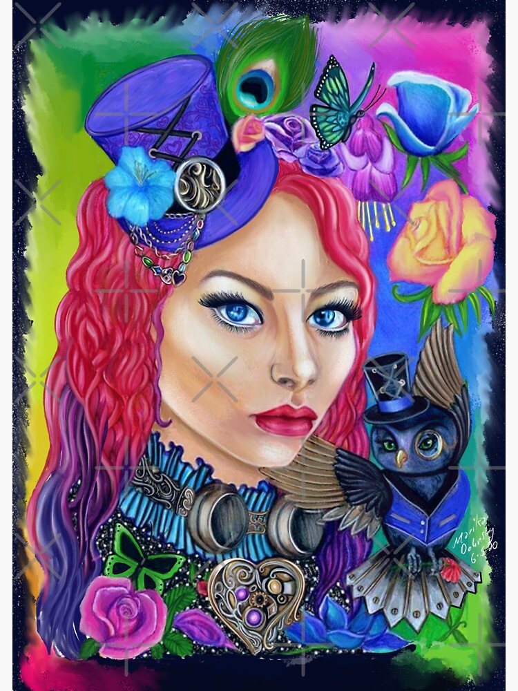 "Steampunk Siren" Sticker by Marikasart | Redbubble