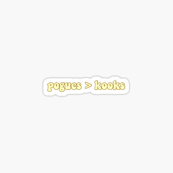 Pogues And Kooks Outer Banks Sticker For Sale By Janesweeney Redbubble