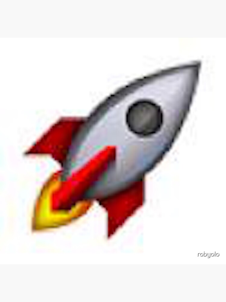 "Rakete Emoji" Sticker von robyolo | Redbubble