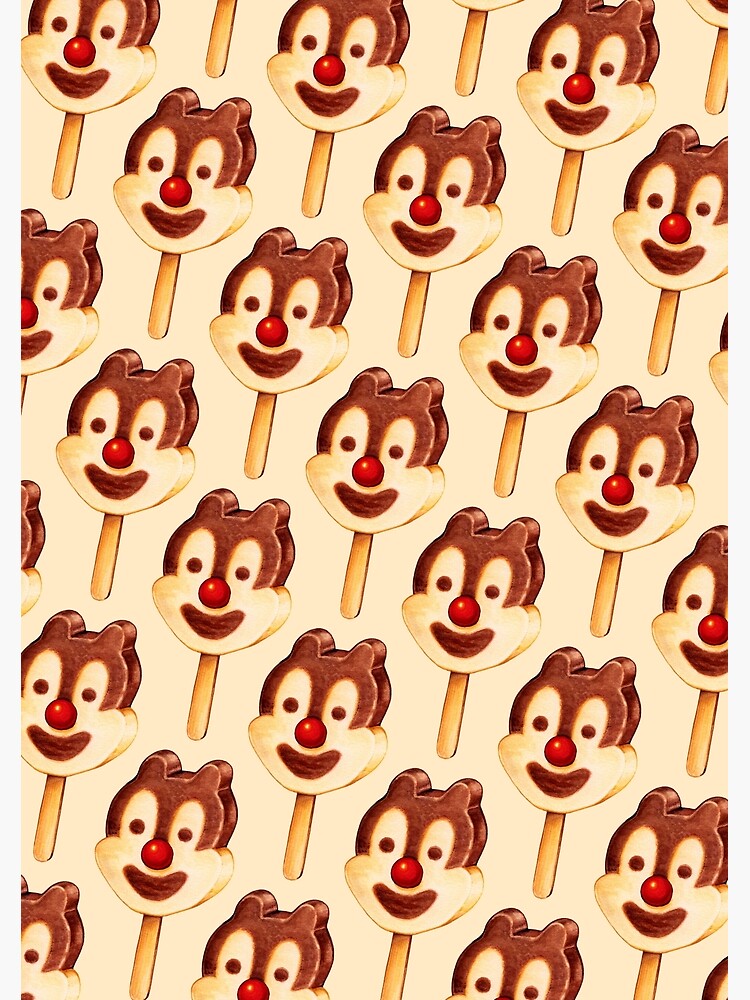 "Chip and Dale Ice Cream Pattern" Canvas Print by KellyGilleran | Redbubble