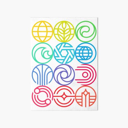 "New Epcot Logos Version 2" Art Board Print for Sale by FinnFromNY ...