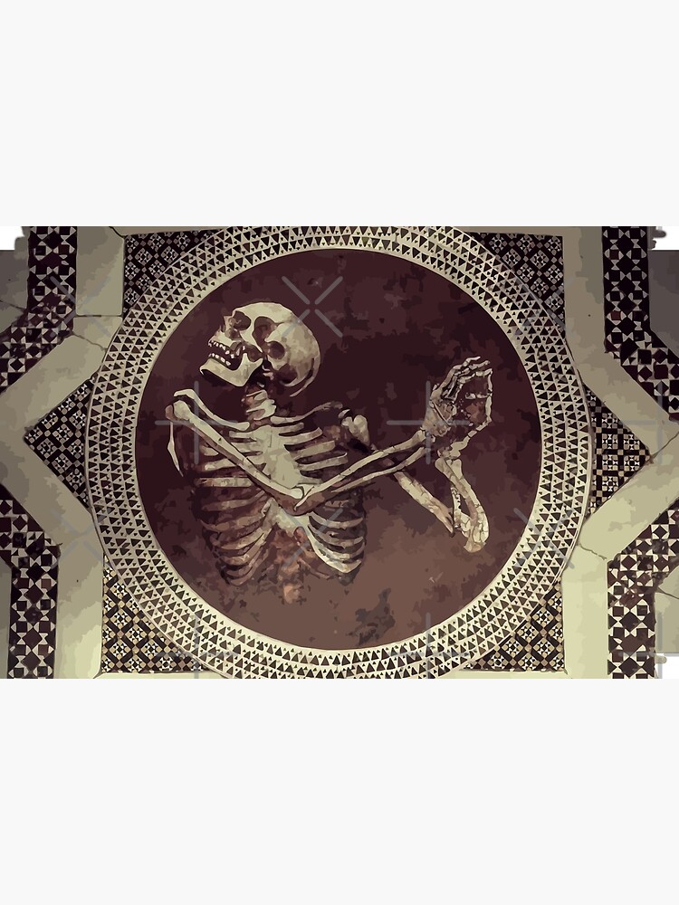 Hannibal: Dancing Skull + Skeleton Mosaic Bath Mat sold by DaviBrock ...