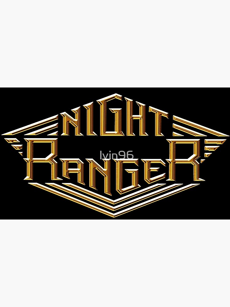 "night ranger logo gold band rock popular 99name" Poster for Sale by ...