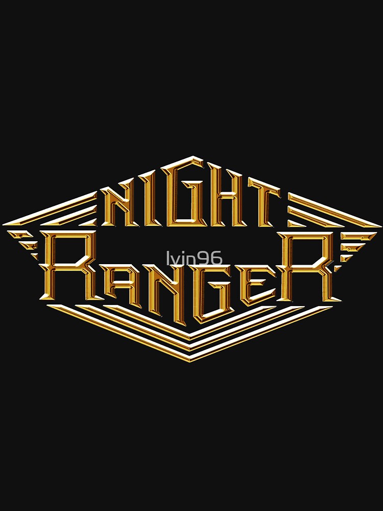 "night ranger logo gold band rock popular 99name" T-shirt for Sale by ...
