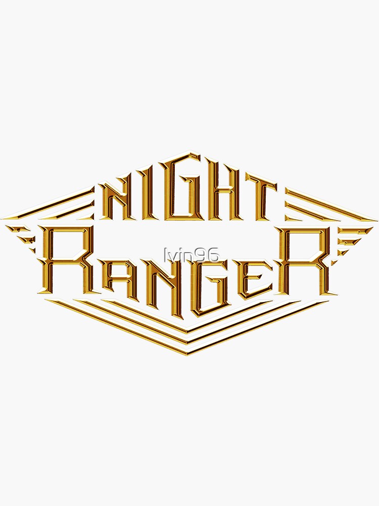 "Night Ranger Logo Gold Band Rock beliebte 99name" Sticker von lvin96 ...