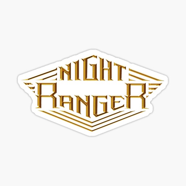 "Night Ranger Logo Gold Band Rock beliebte 99name" Sticker von lvin96 ...