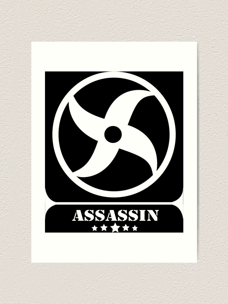 "Mobile Legend ASSASSIN White in Black" Art Print for Sale by ZeppDett ...