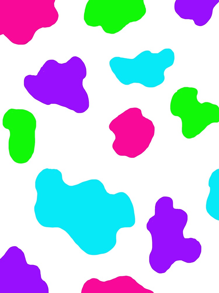 "Neon Cow Print" Sticker by mimis-cases | Redbubble