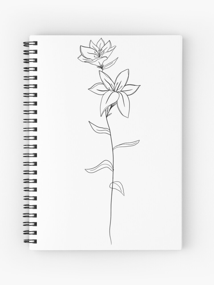 "May Birth Month Flower | Lily" Spiral Notebook for Sale by ekwdesigns ...