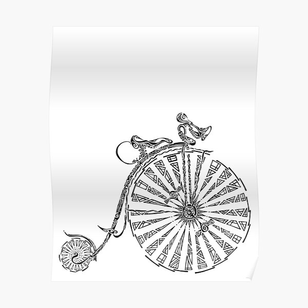 "Penny Farthing" Poster by emgunning | Redbubble