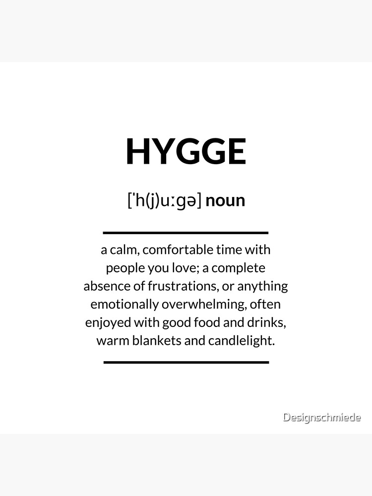 "Hygge Definition | Dictionary Collection" Poster by Designschmiede ...