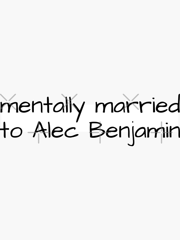 "Alec Benjamin" Sticker for Sale by Concertsticks | Redbubble