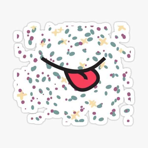 "Tongue out blowing raspberry illustration" Sticker by Orangegrph ...