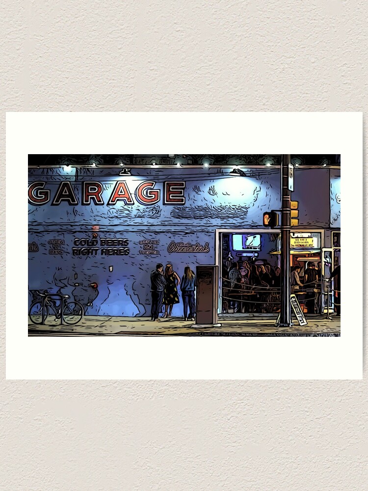 "Garage Bar Fishtown, Philadelphia - Cold Beers Right Heres" Art Print ...