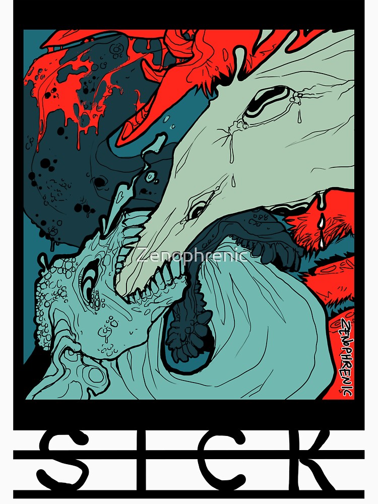 "Sick Demons" T-shirt by Zenophrenic | Redbubble | demons t-shirts ...