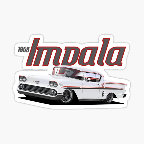 "Classic Impala" Sticker for Sale by Yourauto | Redbubble