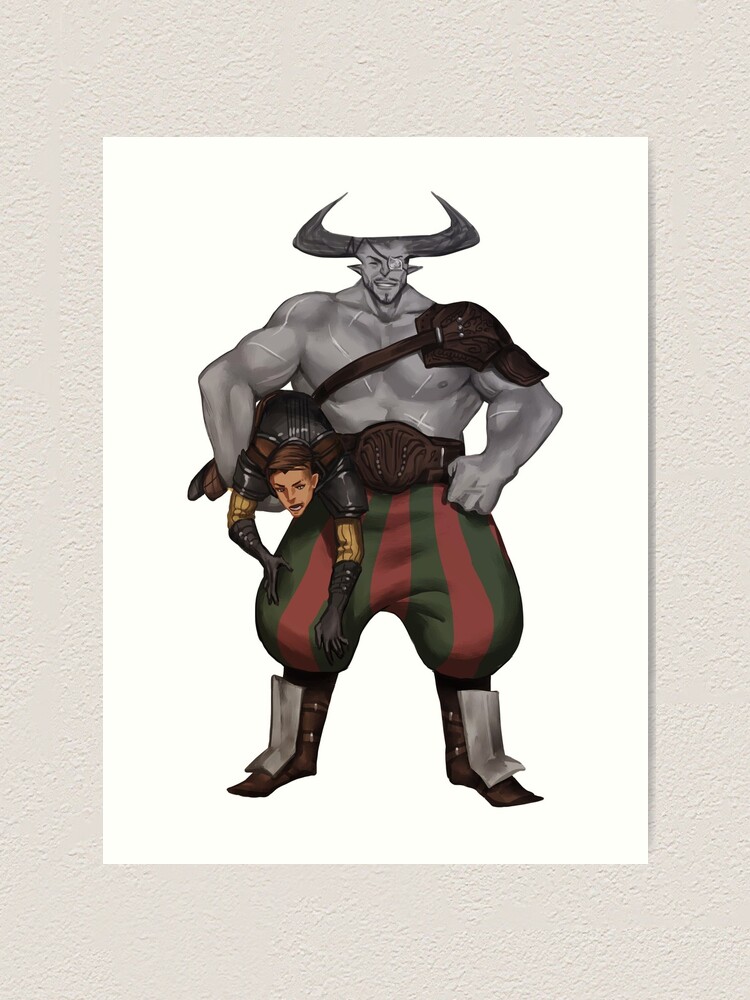 "DAI crew Iron Bull and krem" Art Print by nipuni | Redbubble