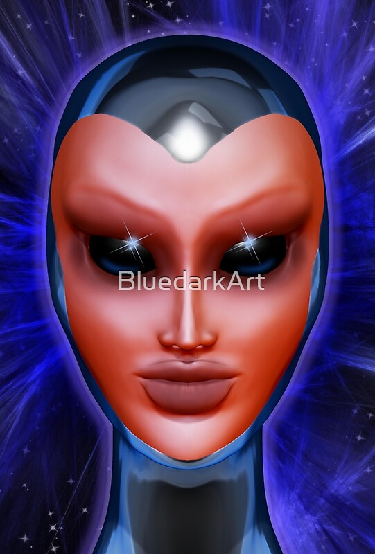 "Blue Alien Mental Energy" by BluedarkArt | Redbubble
