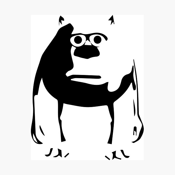 "Mike Wazowski face meme" Photographic Print by srturk | Redbubble