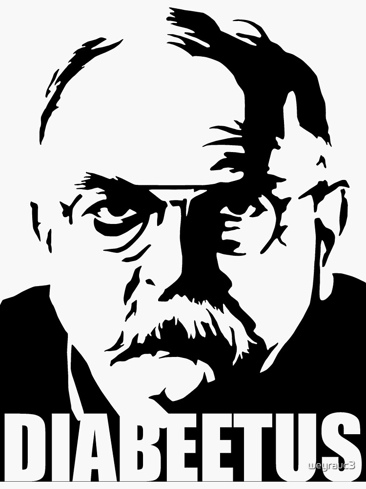 "DIABEETUS" Sticker for Sale by weyrauc3 | Redbubble