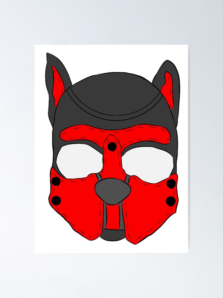 "Pup Mask" Poster by Ayuhayd | Redbubble