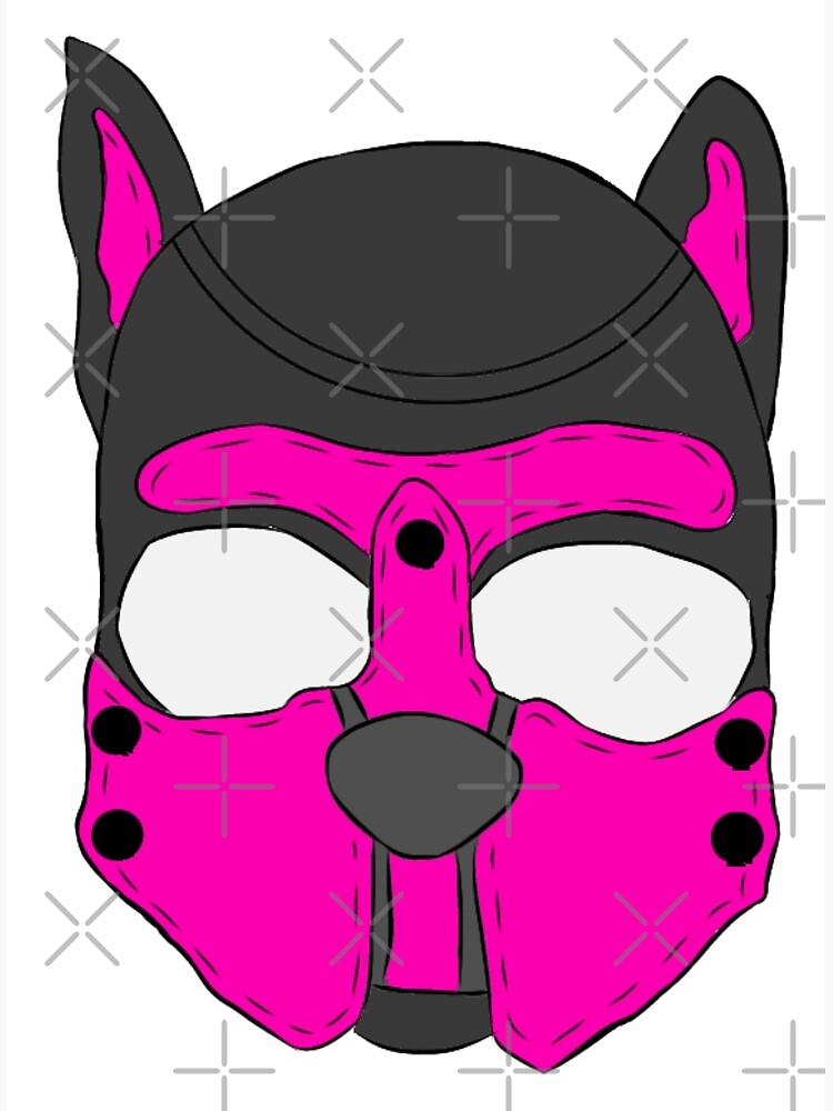 "Pup Mask" Poster by Ayuhayd | Redbubble