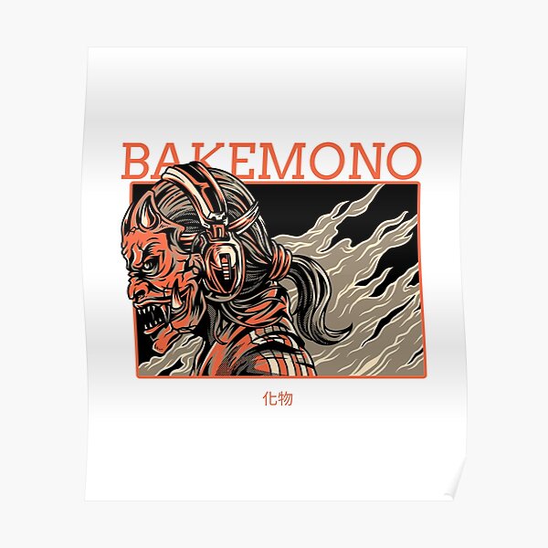 "BAKEMONO MONSTER- Japanese Inspired Aesthetic" Poster by bokettostudio ...