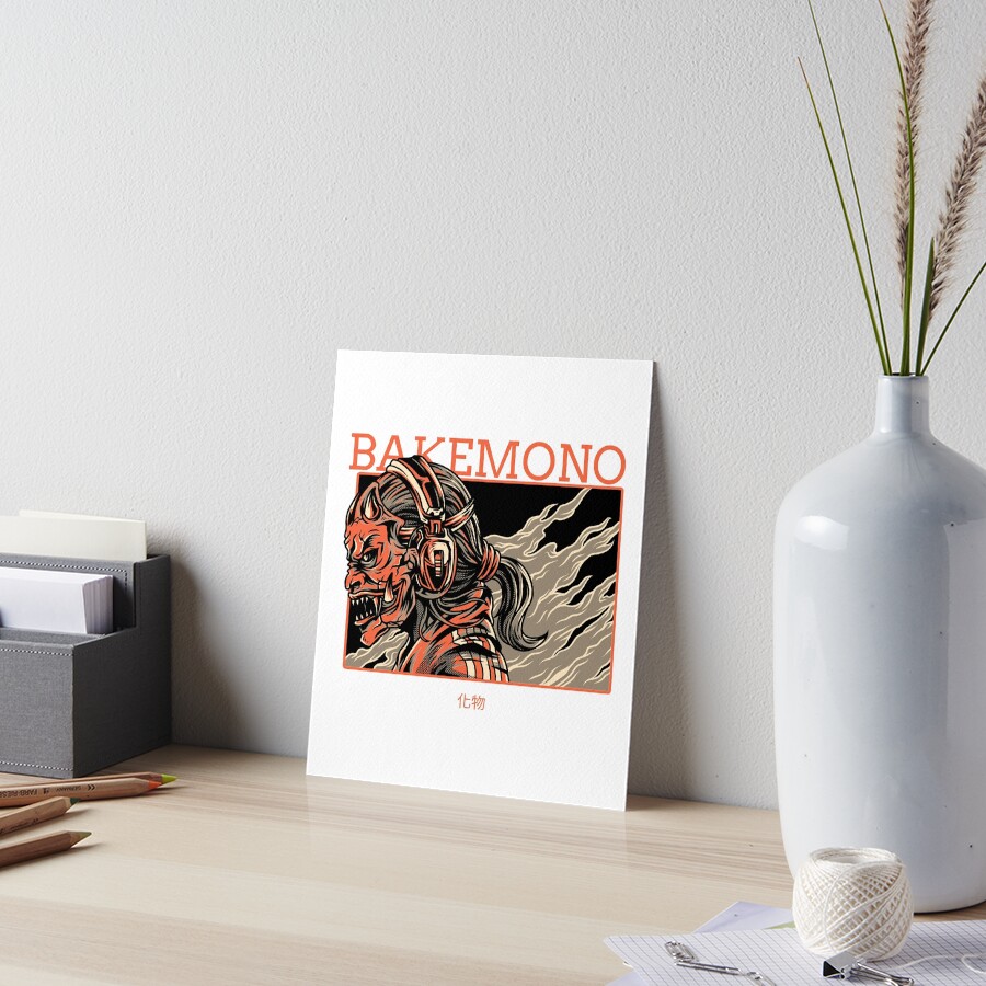"BAKEMONO MONSTER- Japanese Inspired Aesthetic" Art Board Print by ...