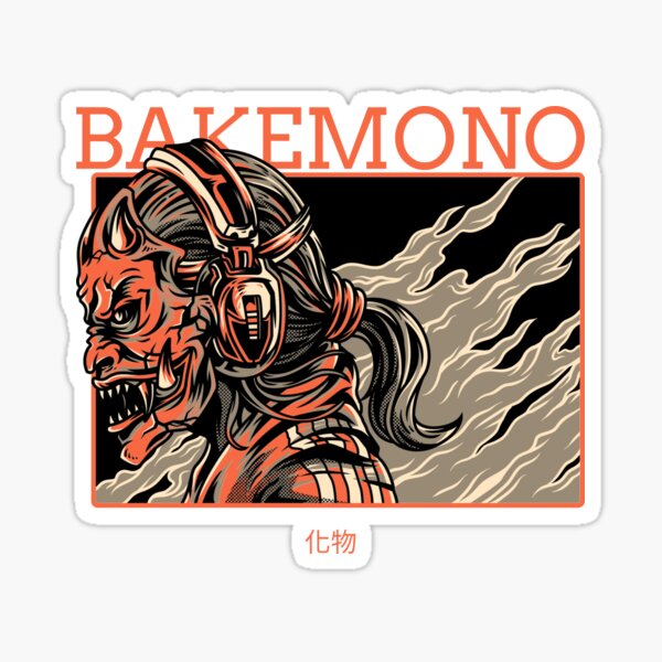 "BAKEMONO MONSTER- Japanese Inspired Aesthetic" Sticker by ...